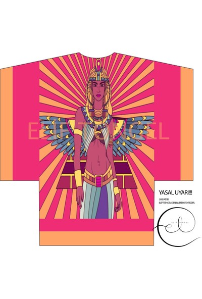 Mısır Kadını Desenli Kımono Mısır Kadını Desenli Kımono