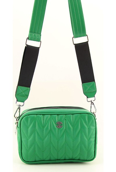 Kadın Kapitone Çift Bölmeli Çapraz Postacı Çantası