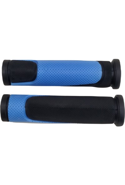 Knt 2 Renkli Bisiklet Elciği Pvc Silikon Mavi Siyah 125 mm Elcik Knt 2 Renkli Bisiklet Elciği Pvc Silikon Mavi Siyah 125 mm Elcik
