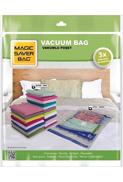 Magic Saver Bag Vakumlu Poşet Set 4'lü Magic Saver Bag Vakumlu Poşet Set 4'lü