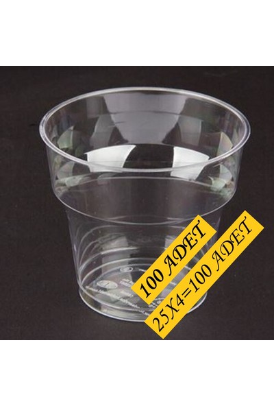 Chs Şeffaf Kristal Mika Ekstra Sert Plastik Bardak 180 cc 100 Adet Chs Şeffaf Kristal Mika Ekstra Sert Plastik Bardak 180 cc 100 Adet