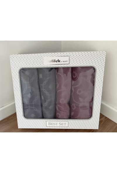 Özdilek Wildy Best Havlu Seti Antrasit Decorose