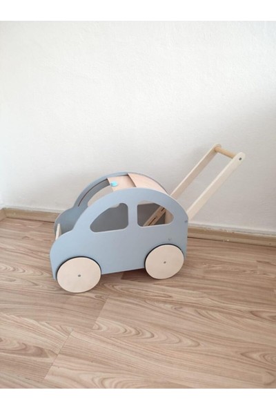 Ahşap Oyuncak Bebek Arabası - Volante Ahşap Oyuncak Bebek Arabası - Volante