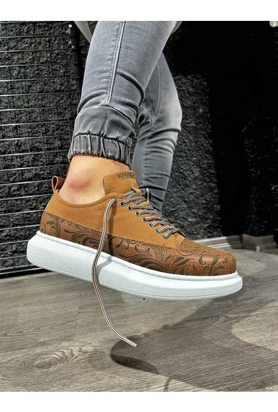 Sneakers Erkek Ayakkabı Taba Süet