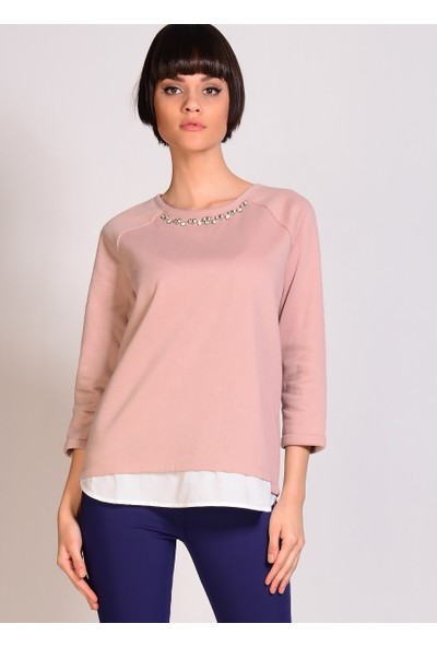 Broadway Sweatshirt, Xs, Pudra
