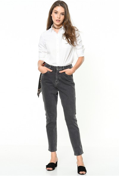 Adpt Denim Pantolon, 27-32, Siyah