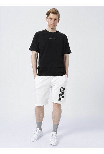 Black On Black Sweat Şort, 2xl, Beyaz