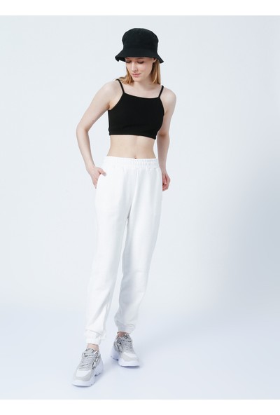 Black On Black Şort, L, Beyaz