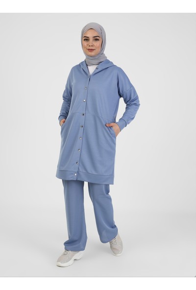 Tavin Tunik&pantolon Ikili Takım - Mavi - Tavin Tavin Tunik&pantolon Ikili Takım - Mavi - Tavin