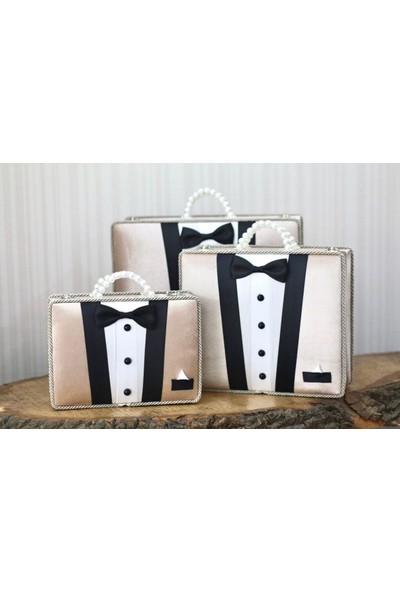 Ceyyiz 3lü Damat Çeyiz Sandık Kozmetik Çanta Kutu Cappucino Ceyyiz 3lü Damat Çeyiz Sandık Kozmetik Çanta Kutu Cappucino