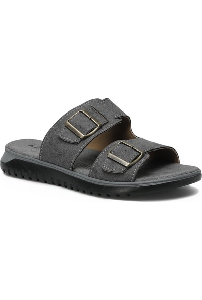 Kinetix Gerard Gri Renk Rahat Tabanlı Erkek Terlik