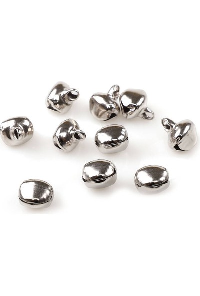 Amigurumi Zil Çan 12 mm 10 Adet | Gümüş