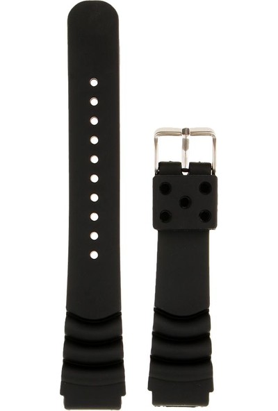 Için Saatler Askı Siyah Kauçuk Silikon Bantlı Toka Toka 22MM Için Saatler Askı Siyah Kauçuk Silikon Bantlı Toka Toka 22MM