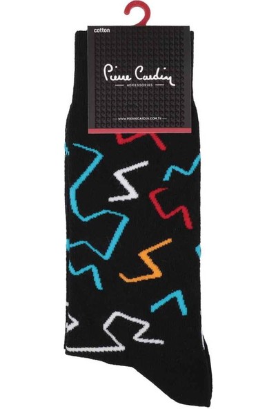 Pierre Cardin Zip Desenli Erkek Çorap 203 | Siyah