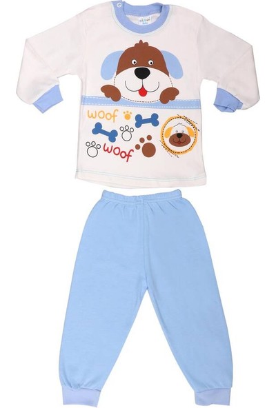 Bilkon Baby Köpek Baskılı Bebek Takımı 2815 | Mavi