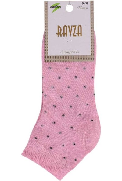 Ravza Puantiyeli Bambu Soket Çorap 301 | Pembe Ravza Puantiyeli Bambu Soket Çorap 301 | Pembe