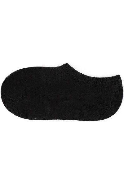 Sahab Dikişsiz Penye Erkek Çocuk Sneaker Çorap | Siyah