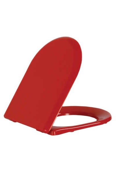 Creavit Amasra Ultima Duroplast Metal Menteşeli Kırmızı Klozet Kapağı Creavit Amasra Ultima Duroplast Metal Menteşeli Kırmızı Klozet Kapağı