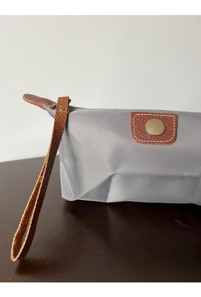 Butik Ay-Da Vizon Rengi Makyaj Çantası