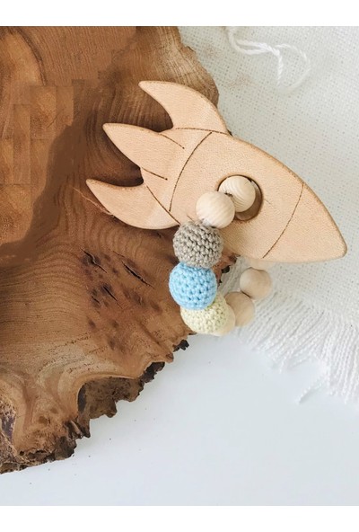 Hobimaker Akçaağaç Roket Diş Kaşıyıcı, Doğal Ahşap Oyuncak Hobimaker Akçaağaç Roket Diş Kaşıyıcı, Doğal Ahşap Oyuncak