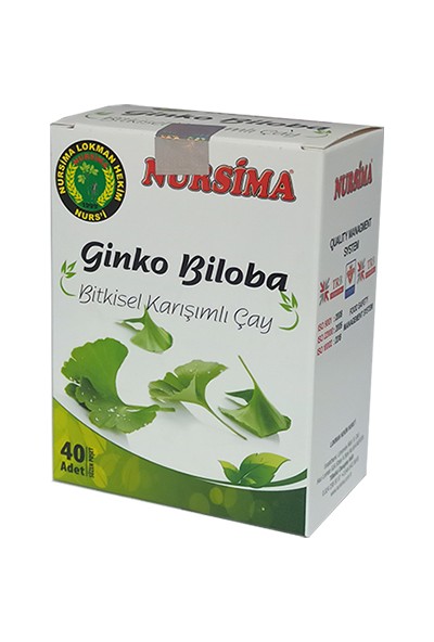 Kumraldede Ginko Blobalı Bitkisel Karışımlı Çay 40 Adet Süzen Poşet