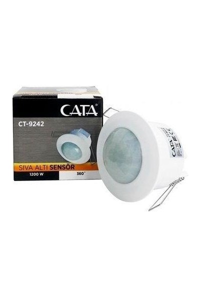 Cata Ct-9242 Sıva Altı Hareket Sensörü 360 Derece Cata Ct-9242 Sıva Altı Hareket Sensörü 360 Derece