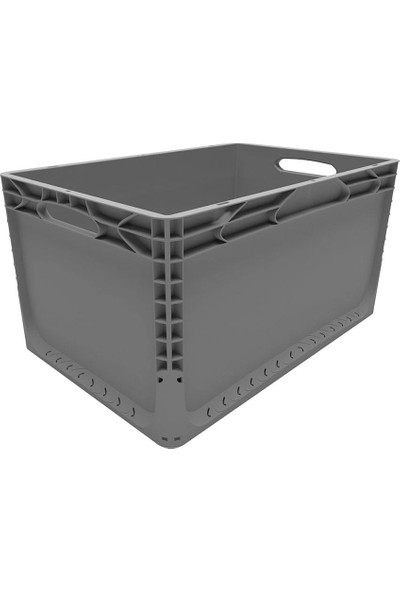 Euronorm Plastik Kasa Gri (60X40X32 Cm) Euronorm Plastik Kasa Gri (60X40X32 Cm)