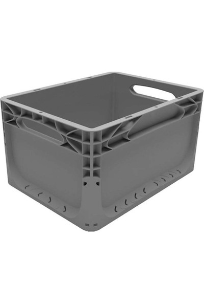 Euronorm Plastik Kasa Gri (40X30X22 Cm) Euronorm Plastik Kasa Gri (40X30X22 Cm)