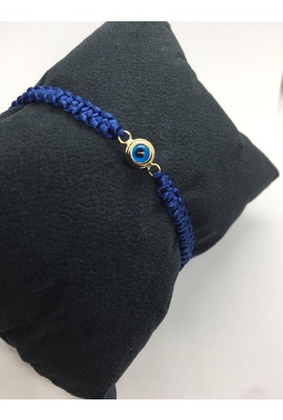 Çelikoğlu Kuyumculuk 14 Ayar Altın Ipli Nazar Boncuklu Bileklik 0,75 gr