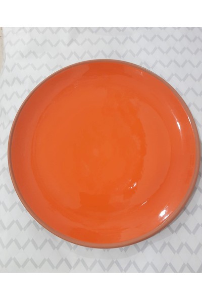 Renkli Toprak Servis Tabağı