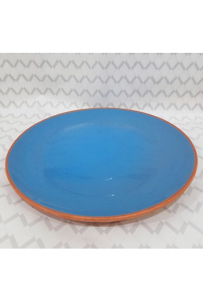 Renkli Toprak Servis Tabağı