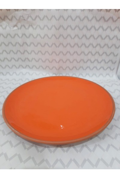 Renkli Toprak Servis Tabağı