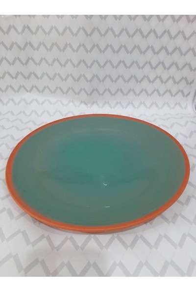 Renkli Toprak Servis Tabağı