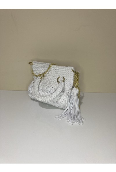 Sevcan'ın Hayal Dünyası Beyaz Tasarım Çanta