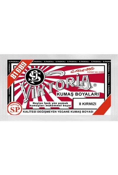 Viktoria Kumaş Boyası 008 | Kırmızı Viktoria Kumaş Boyası 008 | Kırmızı