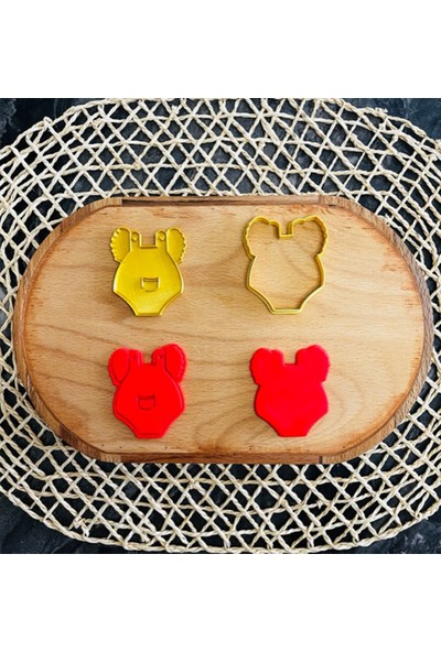 Kız Bebek Zıbın 2'li Kurabiye Kalıbı