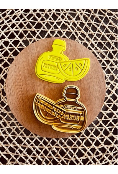 Patron Tekilla Yazılı Kurabiye Kalıbı