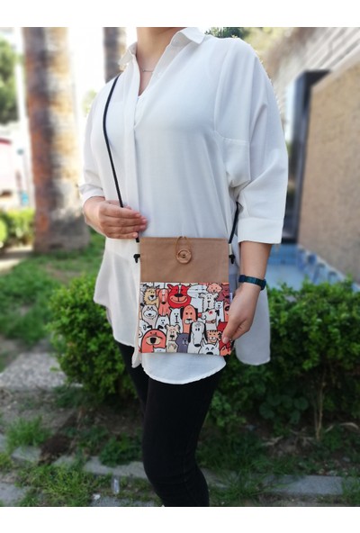 Atölye Smyrna Askılı Kitap / Tablet / Ebook Çantası – Kılıfı (Köpekler)