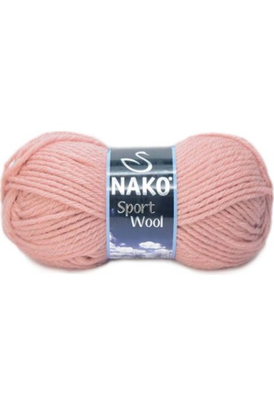 Nako Sport Wool El Örgü Ipi 100 gr Açık Pembe 2406 Nako Sport Wool El Örgü Ipi 100 gr Açık Pembe 2406