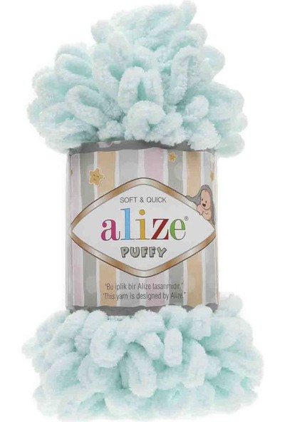 Alize Puffy El Örgü Ipi Su Yeşili 015