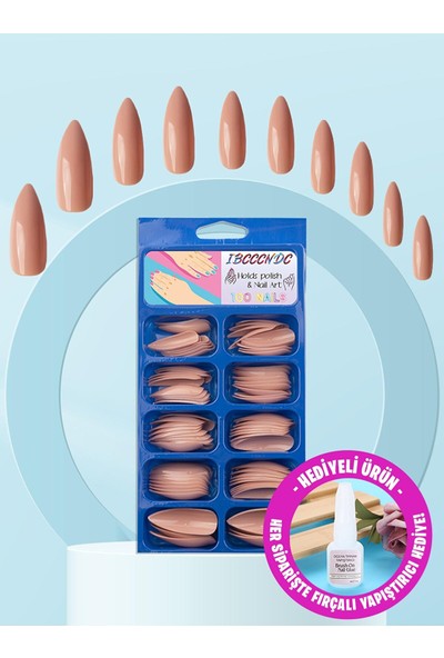 Ibcccndc Ibcccndc 100LÜ Takma Tırnak NO:120 (Kesilebilir, Törpülenebilir, Oje Sürülebilir) Ibcccndc Ibcccndc 100LÜ Takma Tırnak NO:120 (Kesilebilir, Törpülenebilir, Oje Sürülebilir)