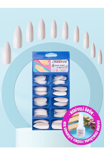 Ibcccndc Ibcccndc 100LÜ Takma Tırnak NO:120 (Kesilebilir, Törpülenebilir, Oje Sürülebilir) Ibcccndc Ibcccndc 100LÜ Takma Tırnak NO:120 (Kesilebilir, Törpülenebilir, Oje Sürülebilir)