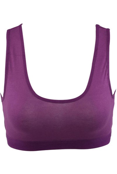 Mary Lux Mary Lüx Normal Askılı Penye Kadın Büstiyer | Mor Mary Lux Mary Lüx Normal Askılı Penye Kadın Büstiyer | Mor