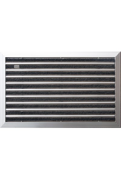 Artlines 20 Mm 55 x 90 cm Gri Rip Halı+Sıyırıcı Yüzeyli Alüminyum Paspas Artlines 20 Mm 55 x 90 cm Gri Rip Halı+Sıyırıcı Yüzeyli Alüminyum Paspas