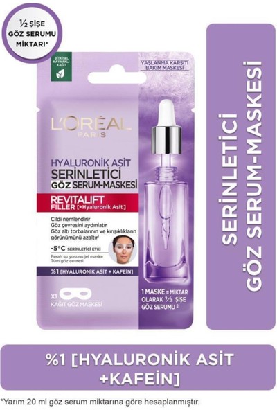 Loreal Paris Revitalift Fillr Serinletic Göz Serm Maske