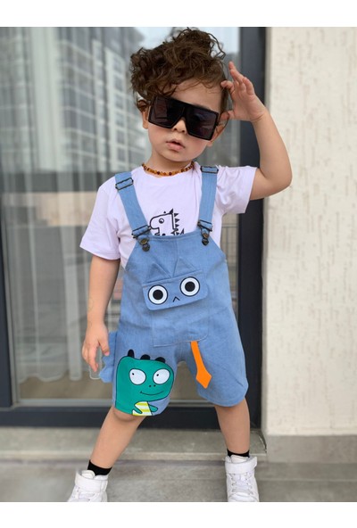 Dinazor Desenli Erkek Çocuk Tulum