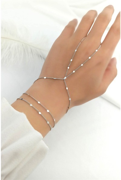 ÇLK Accessories Pul Zincir Dolamalı Şahmeran Bileklik TRBILEK7951