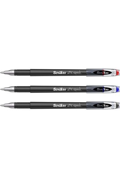 Scrikss Speed Gel Tükenmez Kalem 0.5 3 Lü Set(Siyah-Mavi-Kırmızı) Scrikss Speed Gel Tükenmez Kalem 0.5 3 Lü Set(Siyah-Mavi-Kırmızı)