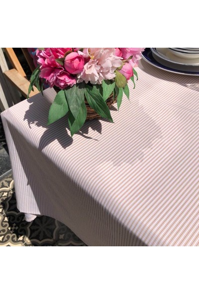 Dost Tekstil Stripe Masa Örtüsü 150 x 150 cm