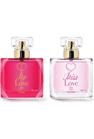 Aqua Di Polo 1987 2'Li Miss Love Ve My Love Kadın Parfüm Fırsat Seti 100 Ml Edp Stcc000801 Aqua Di Polo 1987 2'Li Miss Love Ve My Love Kadın Parfüm Fırsat Seti 100 Ml Edp Stcc000801